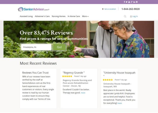 Regency Grande Featured On SeniorAdvisor.com Homepage! - Regency ...