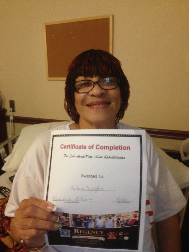 Regency Heritage Rehab Graduate: Meet Barbara Arrington! - Regency ...